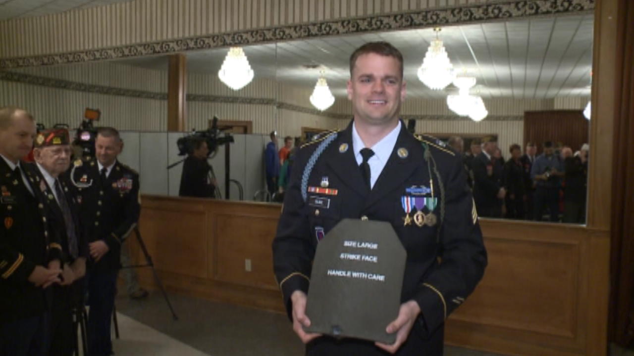 Maine soldier receives armor that saved his life | newscentermaine.com
