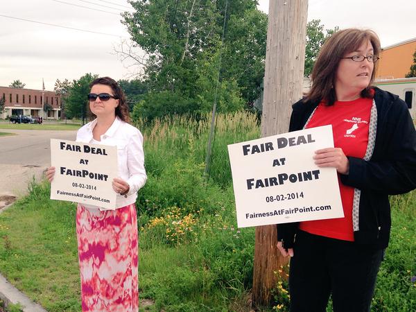 Fairpoint workers picket company layoffs | newscentermaine.com