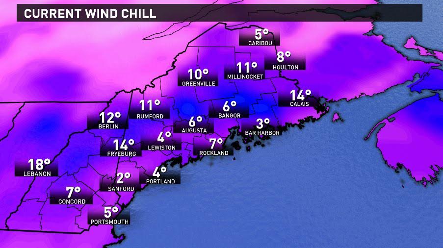 Snow tonight, cold tomorrow & Monday | newscentermaine.com