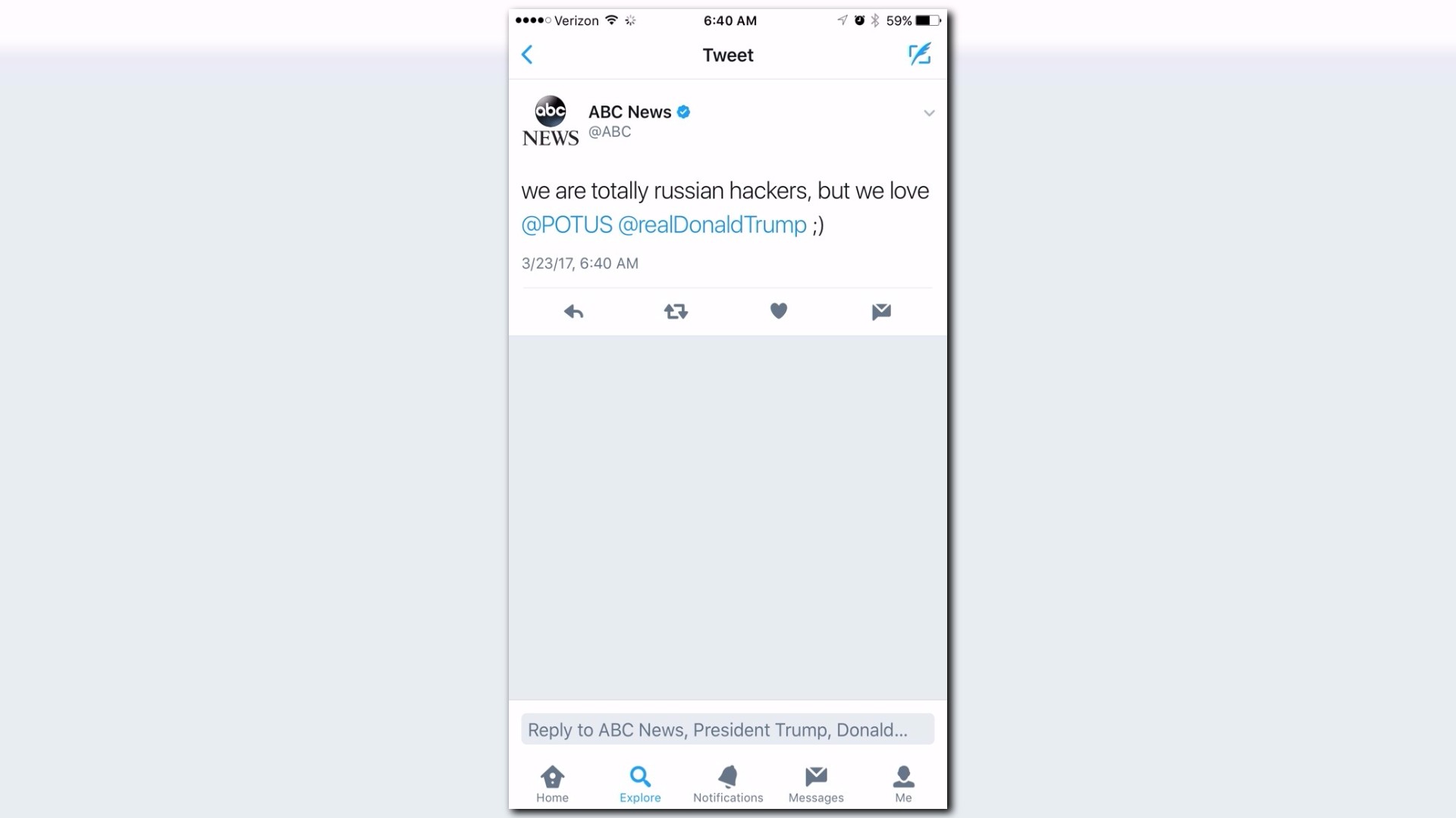 ABC twitter account hacked? | newscentermaine.com