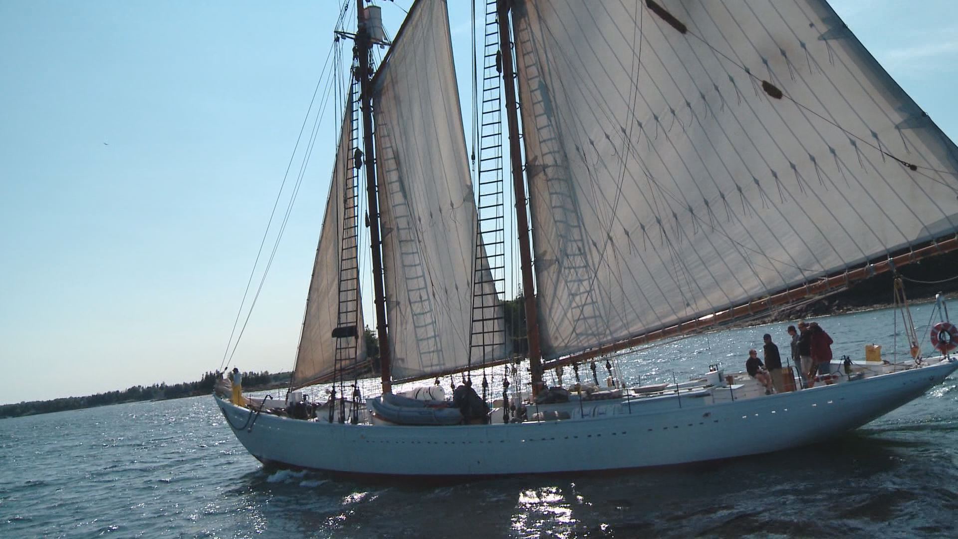 Maine Maritime Academy celebrates 100-year-old schooner set to sail ...