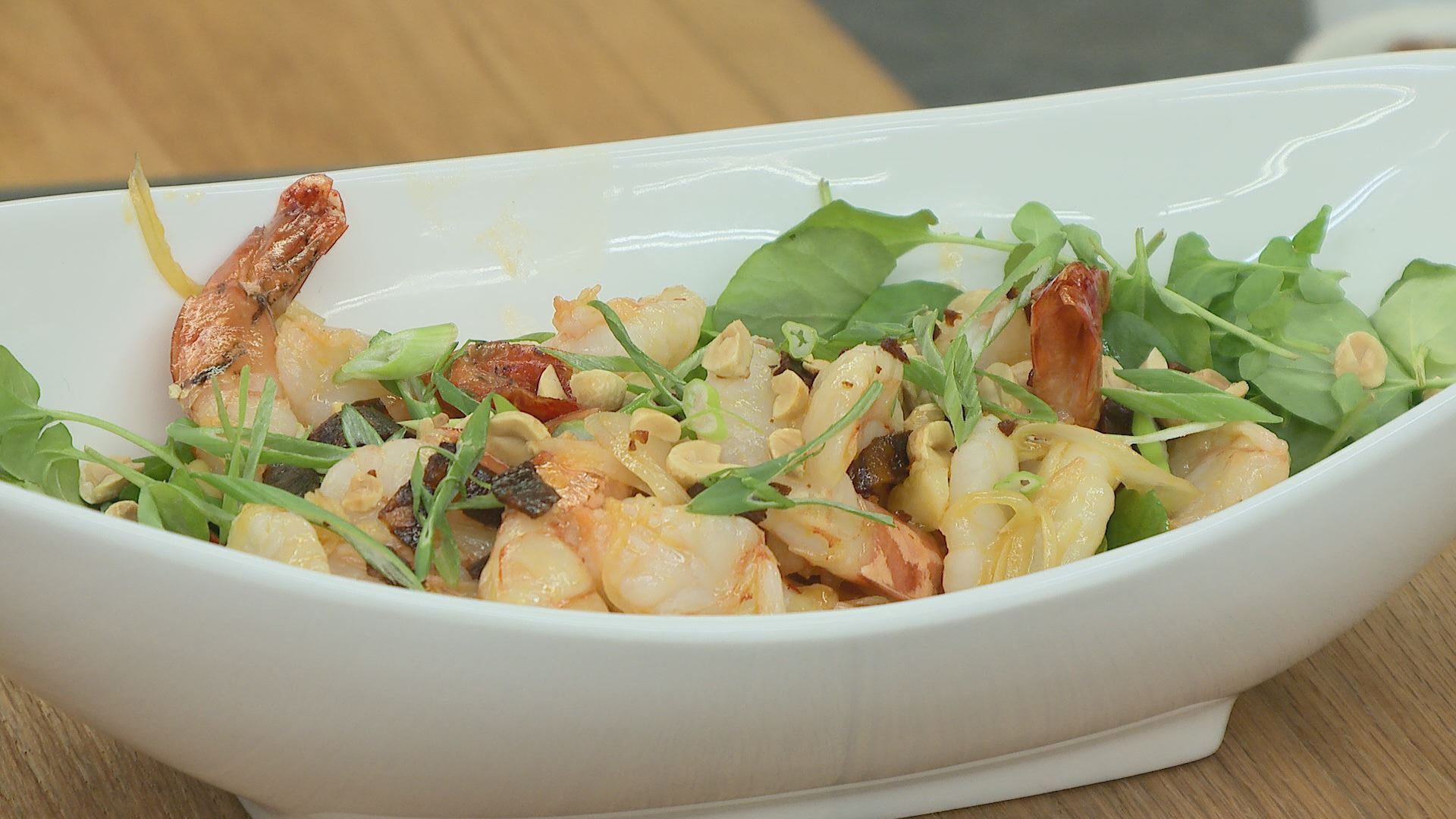 Tim Labonte makes Shrimp Sticky and uses chorizo to take it up a notch ...